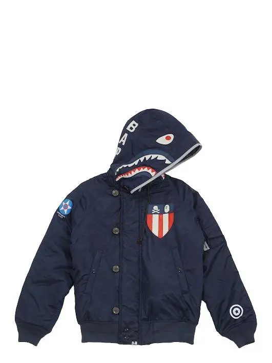 BAPE Nbhd N2b Shark Jacket - Navy Blue
