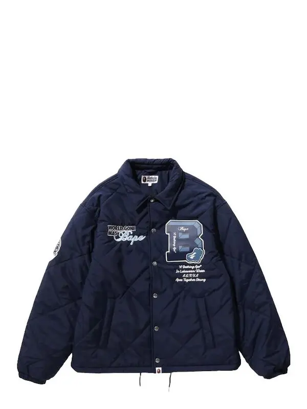 BAPE Patch Coach Jacket - Navy Blue