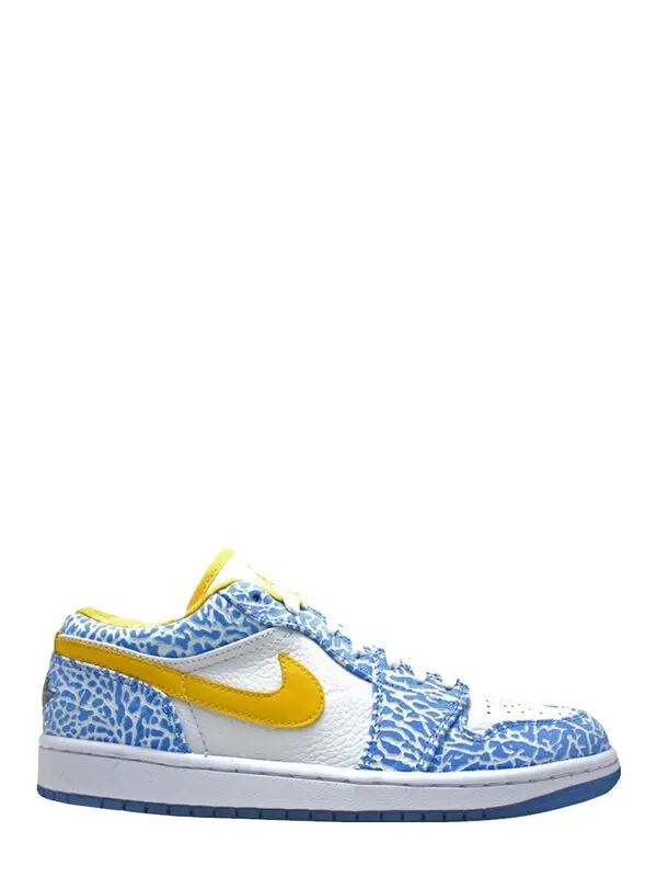 JORDAN 1 Retro Low West Coast Sneakers - White/varsity Maize/university Blue