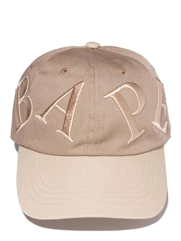A BATHING APE Panel Cap - Beige