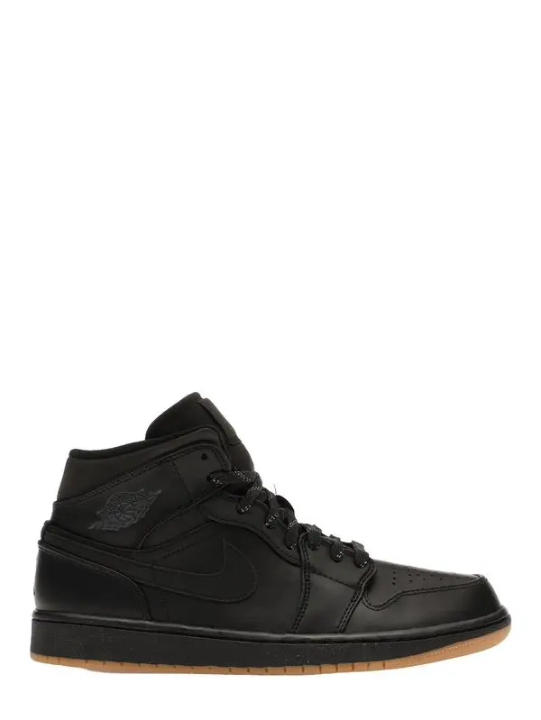 JORDAN 1 Retro Mid Winterized Sneakers - Black/anthracite/gum Yellow