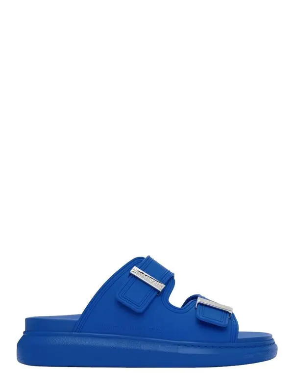 Alexander McQueen Hybrid Double Buckle Sandal - Blue
