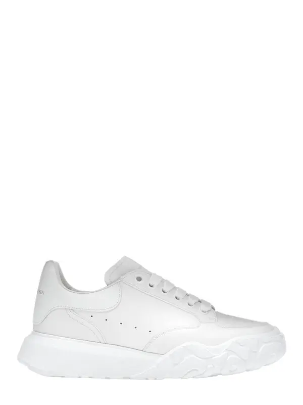 Alexander McQueen Court Leather Trainers - White