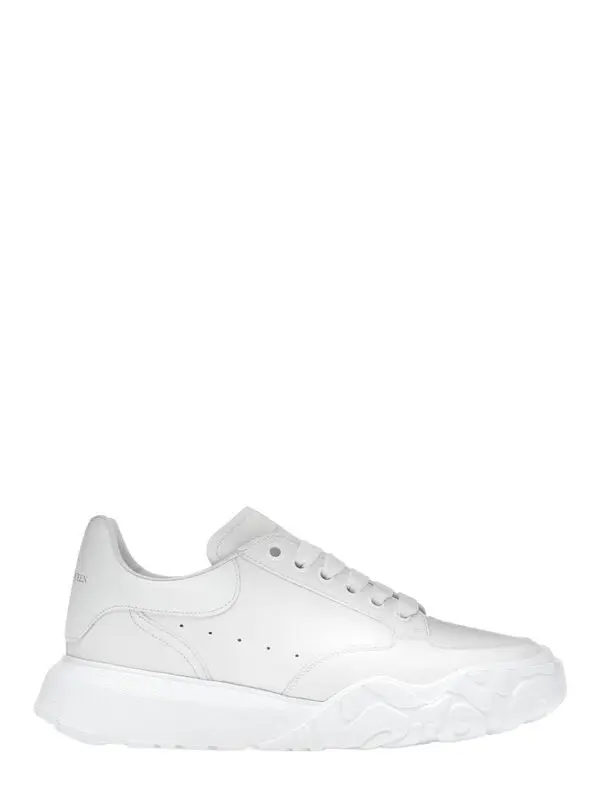 Alexander McQueen Court Leather Trainers - White