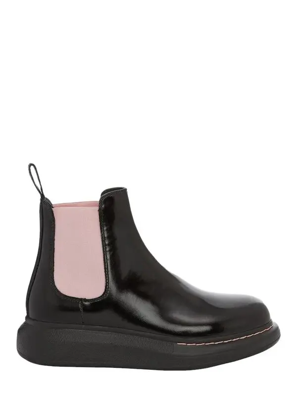 Alexander McQueen Hybrid Chelsea Boot - Black/sugar Pink