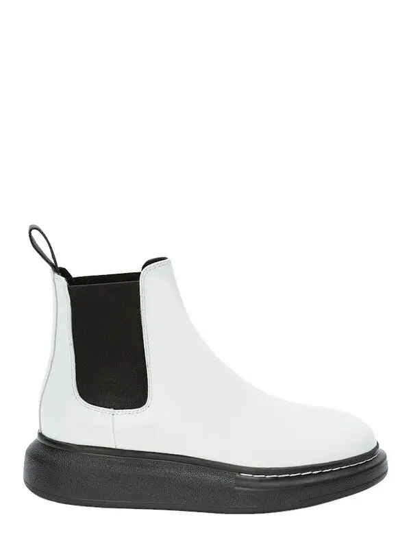 Alexander McQueen Hybrid Chelsea Boot - White/black