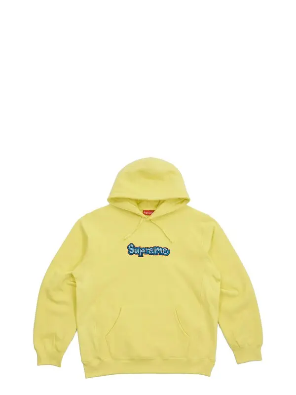 Supreme Gonz Logo Hooded Sweatshirt - Lemon