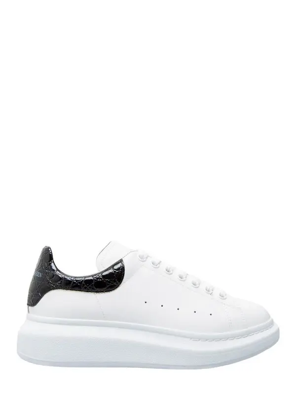 Alexander McQueen Oversized Crocodilein - White/black