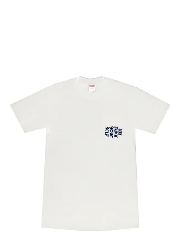 Supreme Go Fuck Yourself Pocket Tee Shirt - White