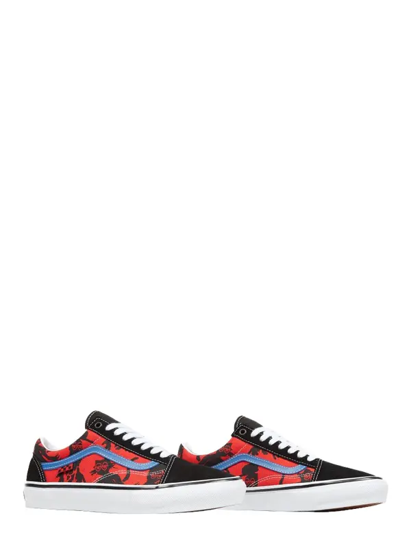 VANS Old Skool Sneakers - Black/red/blue