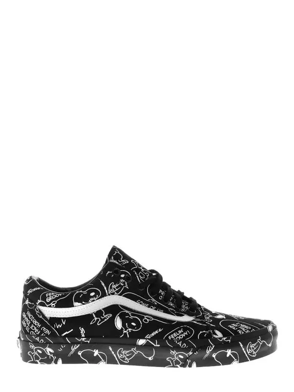 VANS Old Skool X Peanuts Sneakers - Black/white