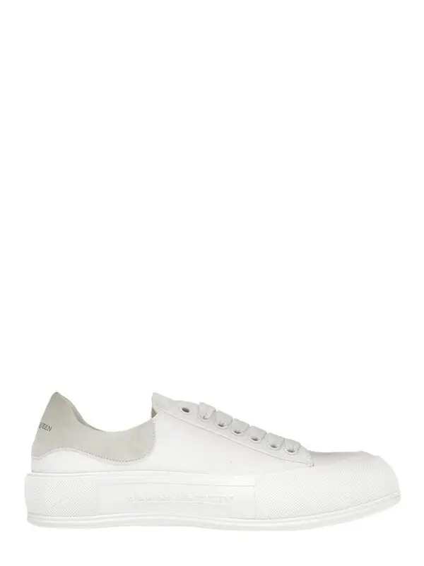 Alexander McQueen Deck Skate Plimsoll Sneakers - White