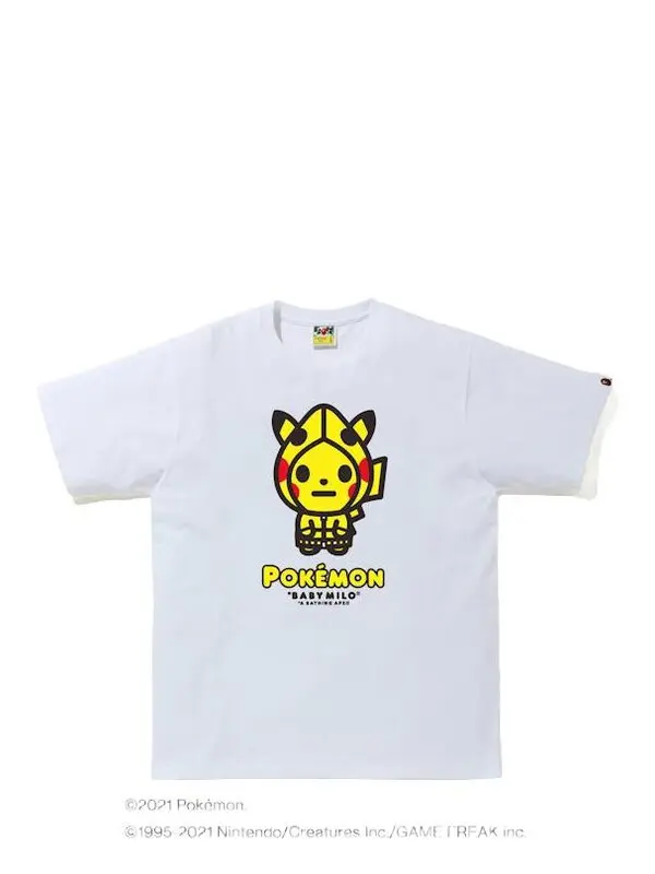 A BATHING APE Pokémon Baby Milo #13 Tee Shirt - White