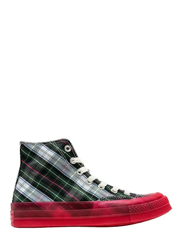 CONVERSE Chuck Taylor All Star 70 Hi Plaid Translucent Midsole - Enamel Red/papyrus