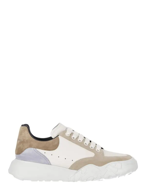 Alexander McQueen Court Trainers - White/beige/lavender
