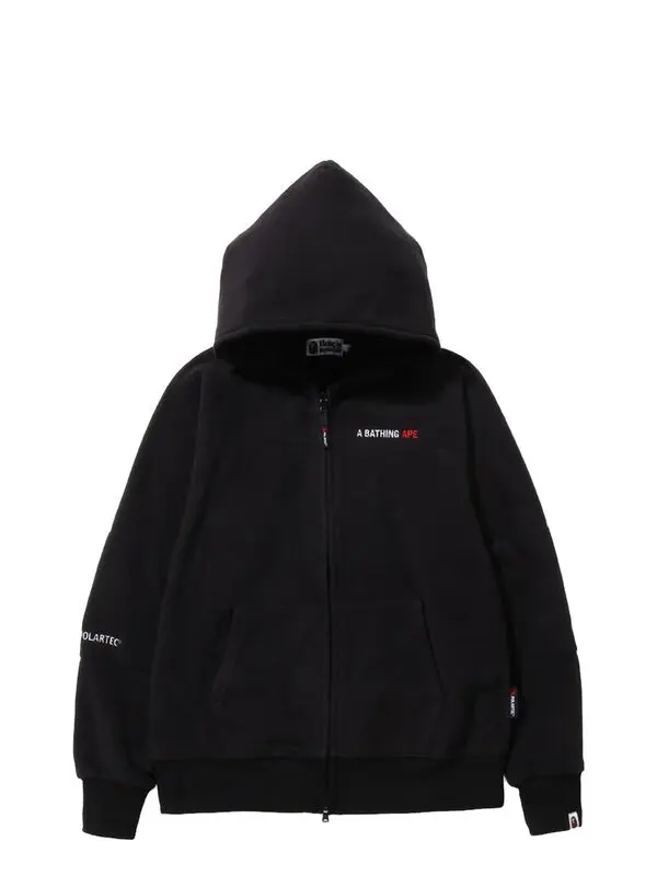 BAPE Polartech Wide Fit Full Zip Hoodie - Black