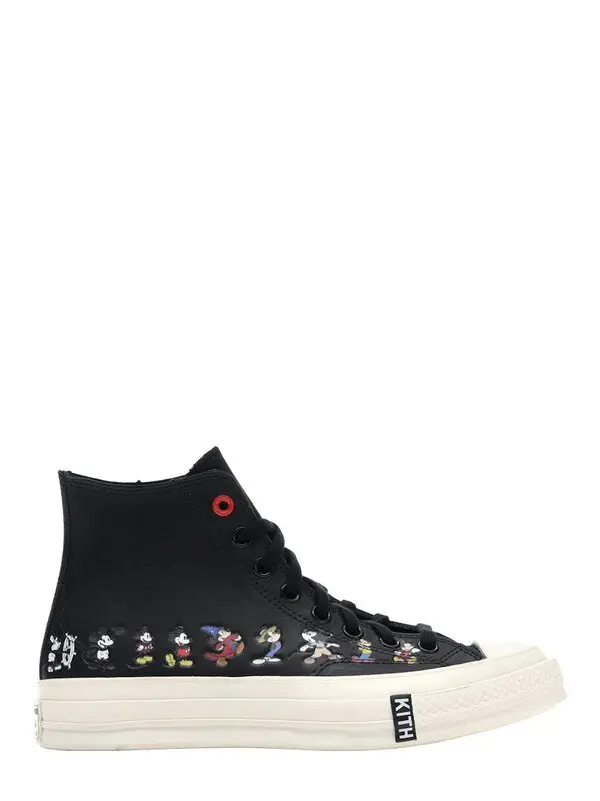 CONVERSE Chuck Taylor All Star 70 Hi Kith X Disney Sneakers - Black/white/egret