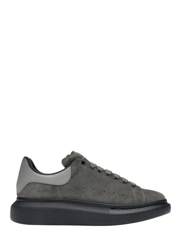 Alexander McQueen Oversized Suedein Sneakers - Dark Grey/black