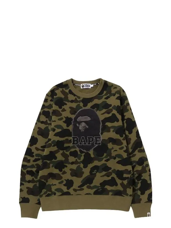 BAPE 1st Camo Crewneck Sweatshirt - Green
