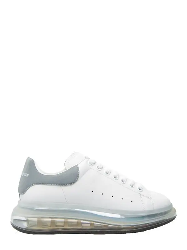 Alexander McQueen Oversized Clear Sole Sneakers - White/grey