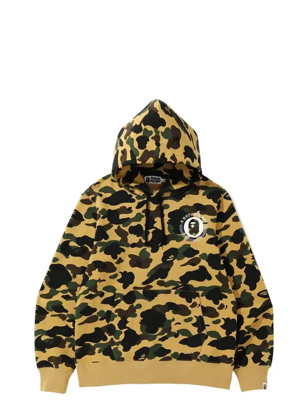 A BATHING APE 1st Camo Kanji Pullover Hoodie - Yellow