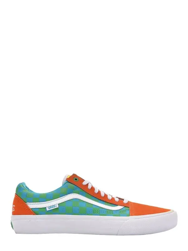 VANS Old Skool Golf Wang Sneakers - Orange/blue/green
