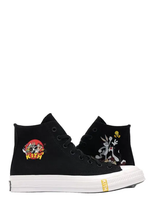 CONVERSE Chuck Taylor All Star 70 Hi Kith X Looney Tunes Sneakers - Black/white/egret