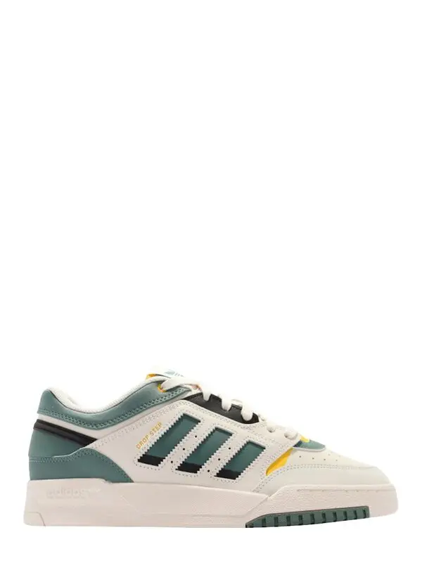 Adidas Drop Step Low Sneakers - Chalk White/tech Emerald/active Gold