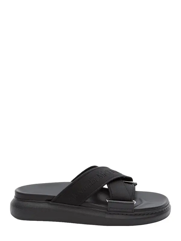 Alexander McQueen Oversized Hybrid Slide - Black