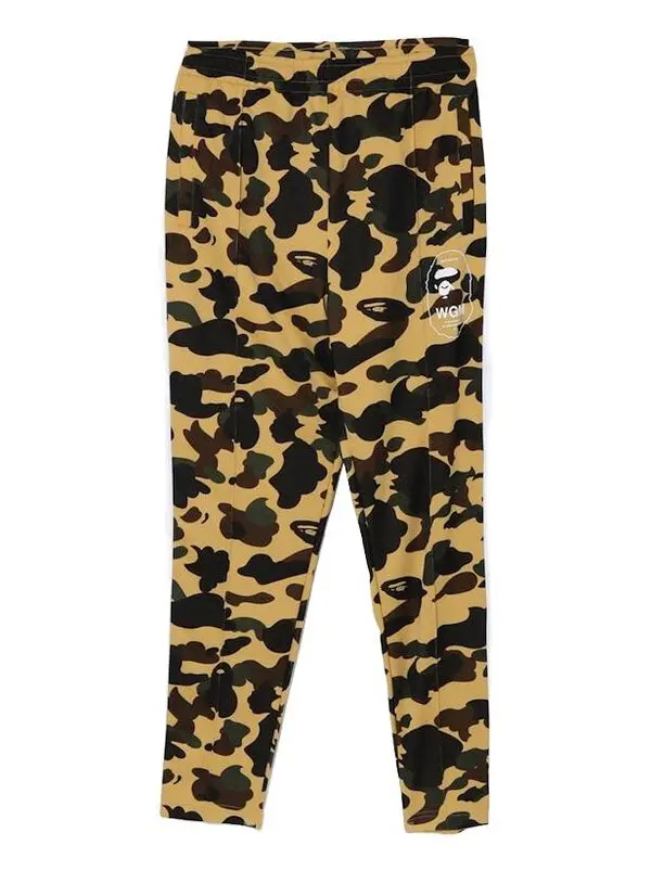 A BATHING APE 1st Camo Line Jersey Pants - Yellow