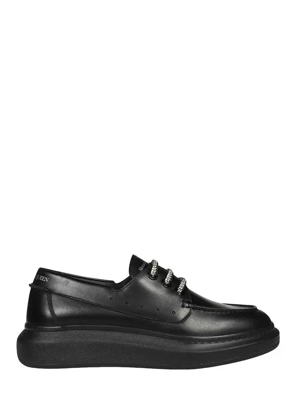 Alexander McQueen Oversized Boat Shoe - Black
