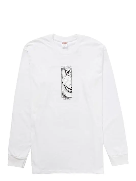 Supreme The Crow Long Sleeve Tee Shirt - White