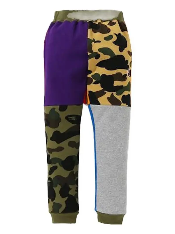 A BATHING APE 1st Camo Crazy Sweatpants - Multicolor
