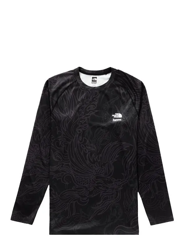 Supreme The North Face Base Layer Long Sleeve Top - Black Dragon