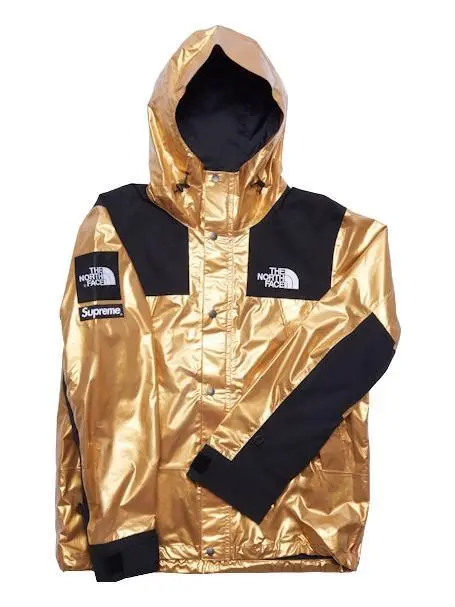 Supreme The North Face Metallic Mountain Parka Jacket - Gold