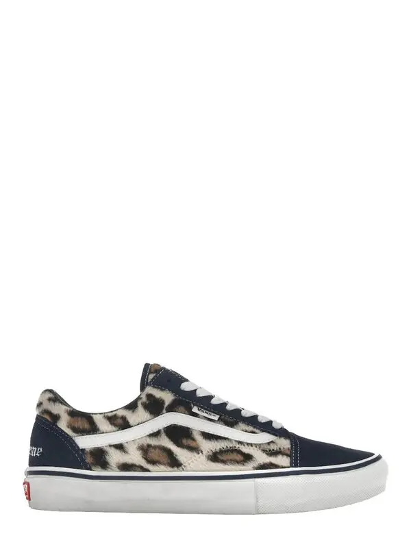 VANS Old Skool Supreme Leopard Sneakers - Navy Blue