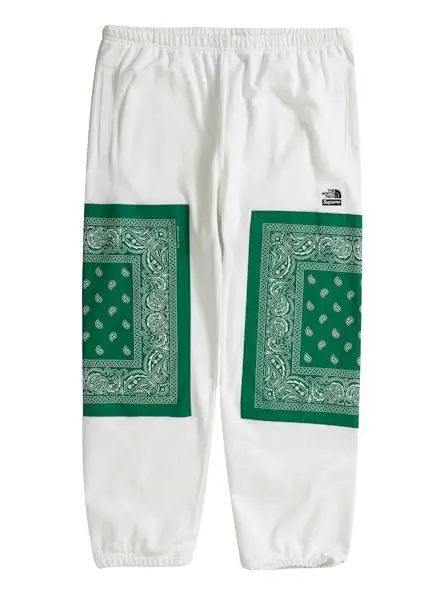 Supreme The North Face Bandana Sweatpant - White