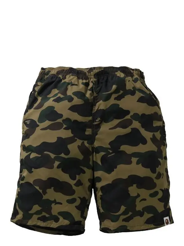 BAPE 1st Camo Beach Shorts - Green