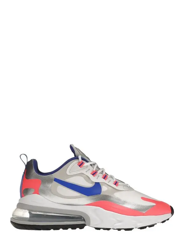 Nike Air Max 270 React Knicks Sneakers - White/flash Crimson/metallic Silver