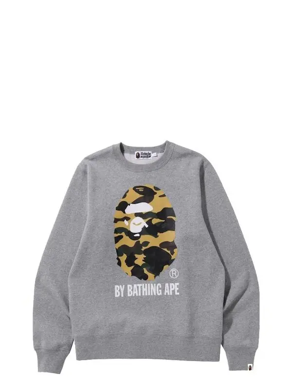 BAPE 1st Camo Bathing Ape Crewneck Sweatshirt - Gray