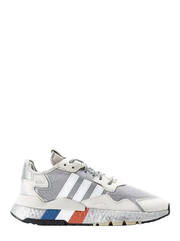 Adidas Nite Jogger Sneakers - White/multi/metallic Silver