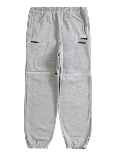 Supreme The North Face Convertible Sweatpant - Heather Grey