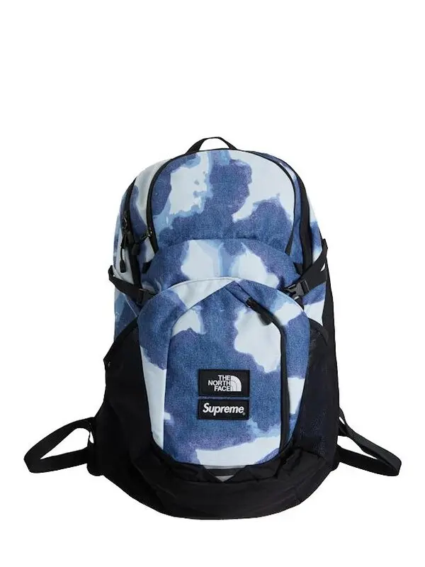 Supreme The North Face Bleached Denim Print Pocono Backpack - Indigo