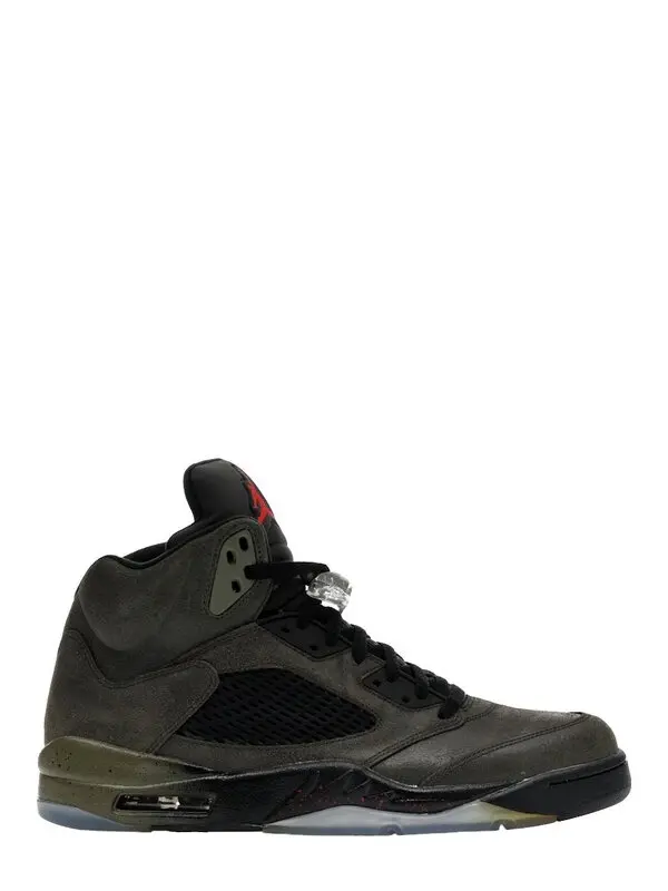 JORDAN 5 Retro Fear Pack Sneakers - Sequoia/fire Red/medium Olive