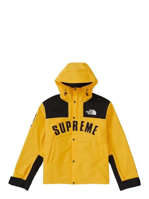 Supreme The North Face Arc Logo Mountain Parka Jacket - Yellow