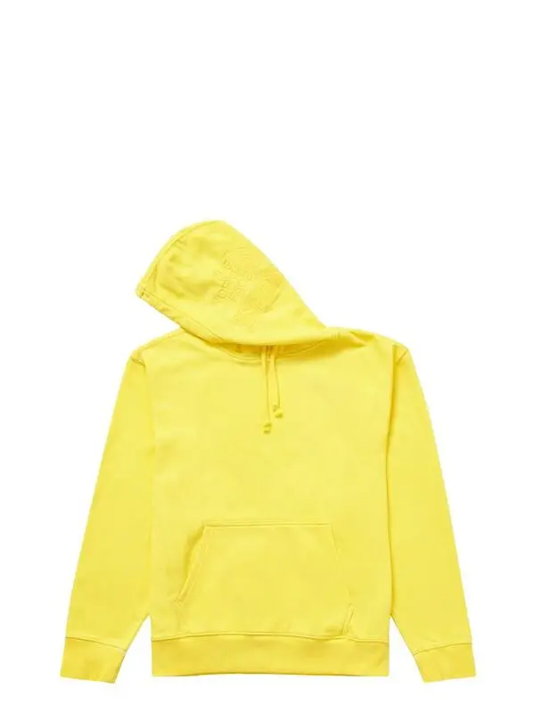 Supreme Pigment Printed Hooded Sweatshirt - Yellow