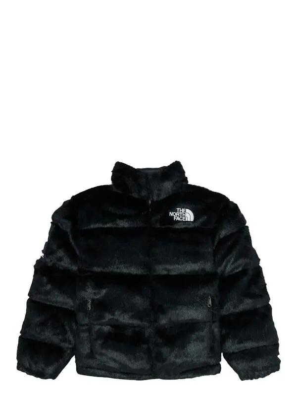 Supreme The North Face Faux Fur Nuptse Jacket - Black
