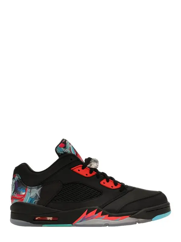 JORDAN 5 Retro Low Chinese New Year - Black/bright Crimson/beta Blue