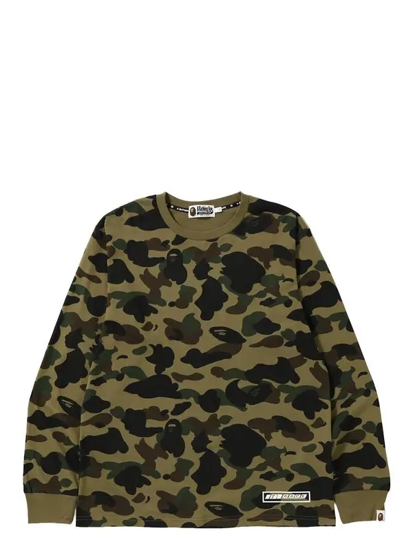 A BATHING APE 1st Camo Long Sleeve Tee Shirt - Green