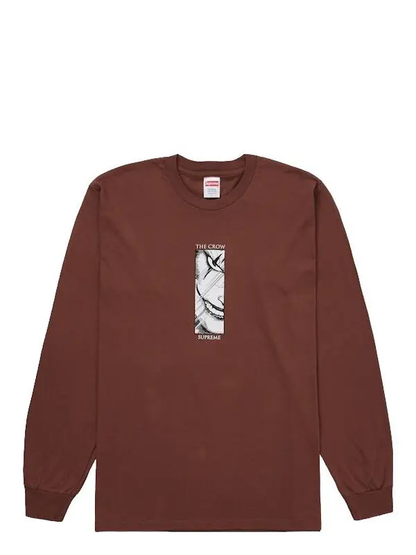 Supreme The Crow Long Sleeve Tee Shirt - Brown